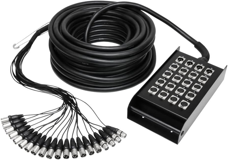 Adam Hall Cables K 20 C 15 - Câble Multipaire avec Boîtier de Scène 16/ ...