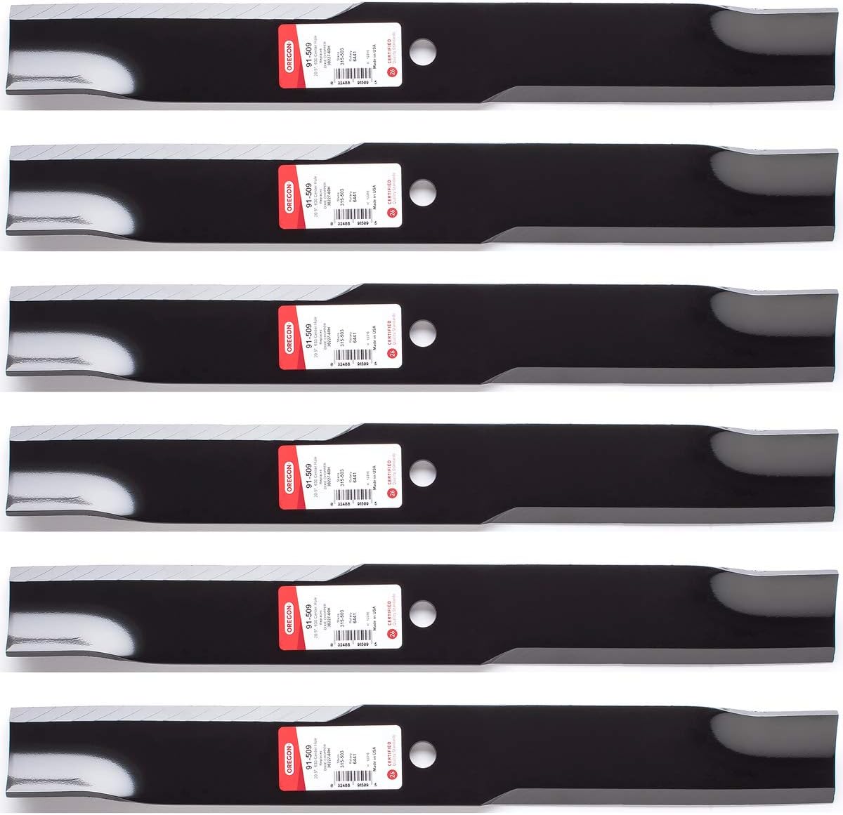 Amazon.com : 3PK Oregon 92-035 Heavy Duty Blades for 72" Hustler 602857 ...