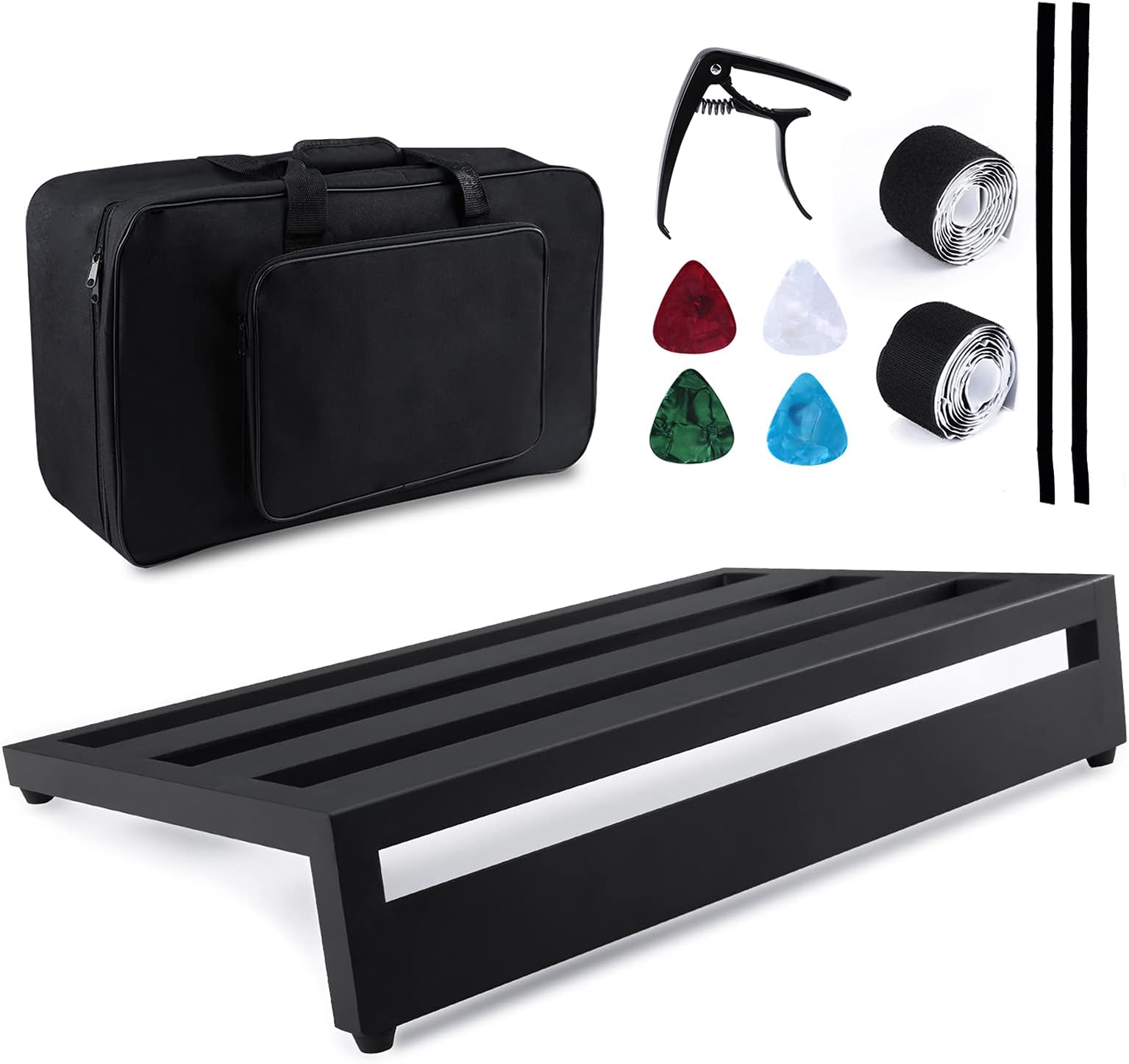 Pedaliera Chitarra,AKLOT Pedalboard con Pedale Integrato in Lega di ...