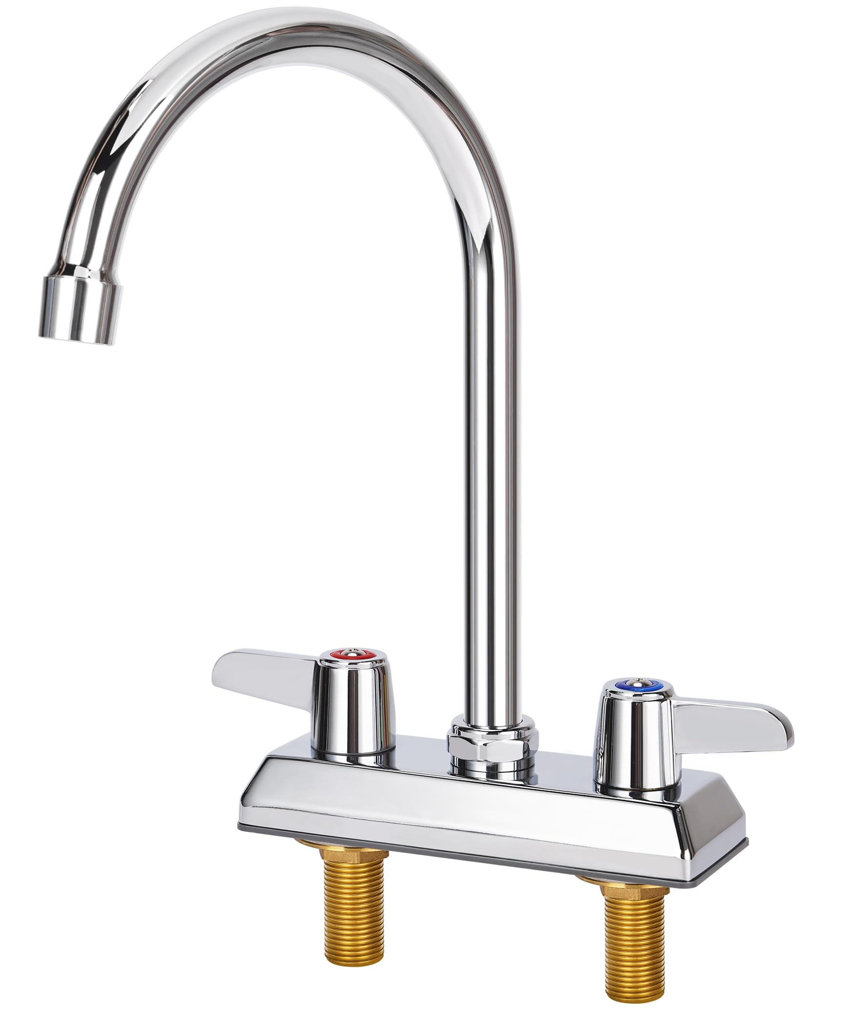 Commercial Bar Sink Faucet,4 Inch Center Deck Mount Bar Sink Faucet， 2 ...