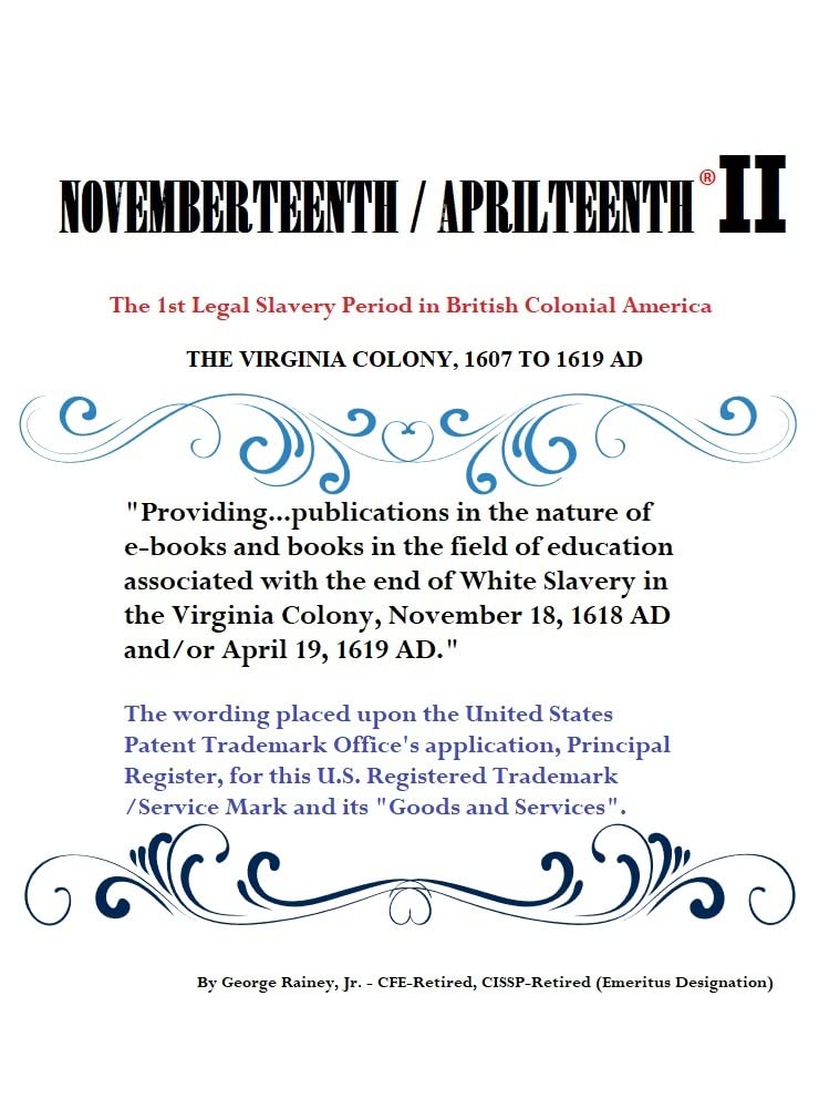 Amazon.com: NOVEMBERTEENTH / APRILTEENTH II: The 1st Legal Slavery ...