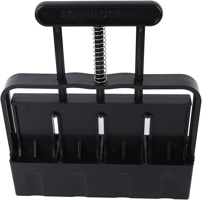 Amazon.com : Pssopp Soil Blocking Tool Soil Block Maker 4 Cells Top ...