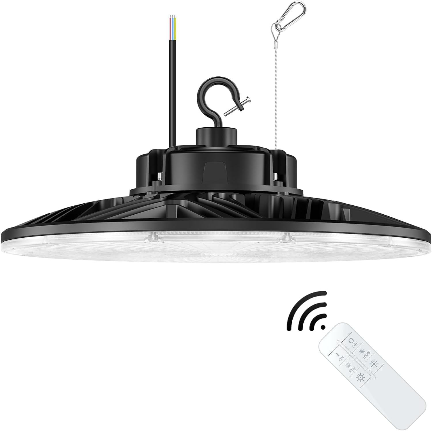 HYPERLITE UFO LED High Bay Light with Motion Sensor 21000LM, 150W Smart ...