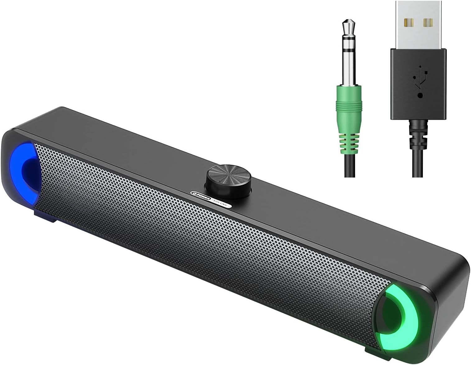 HPYLIF·H USB Computer Speaker, RGB Desktop Soundbar, Wired Sound Bar ...