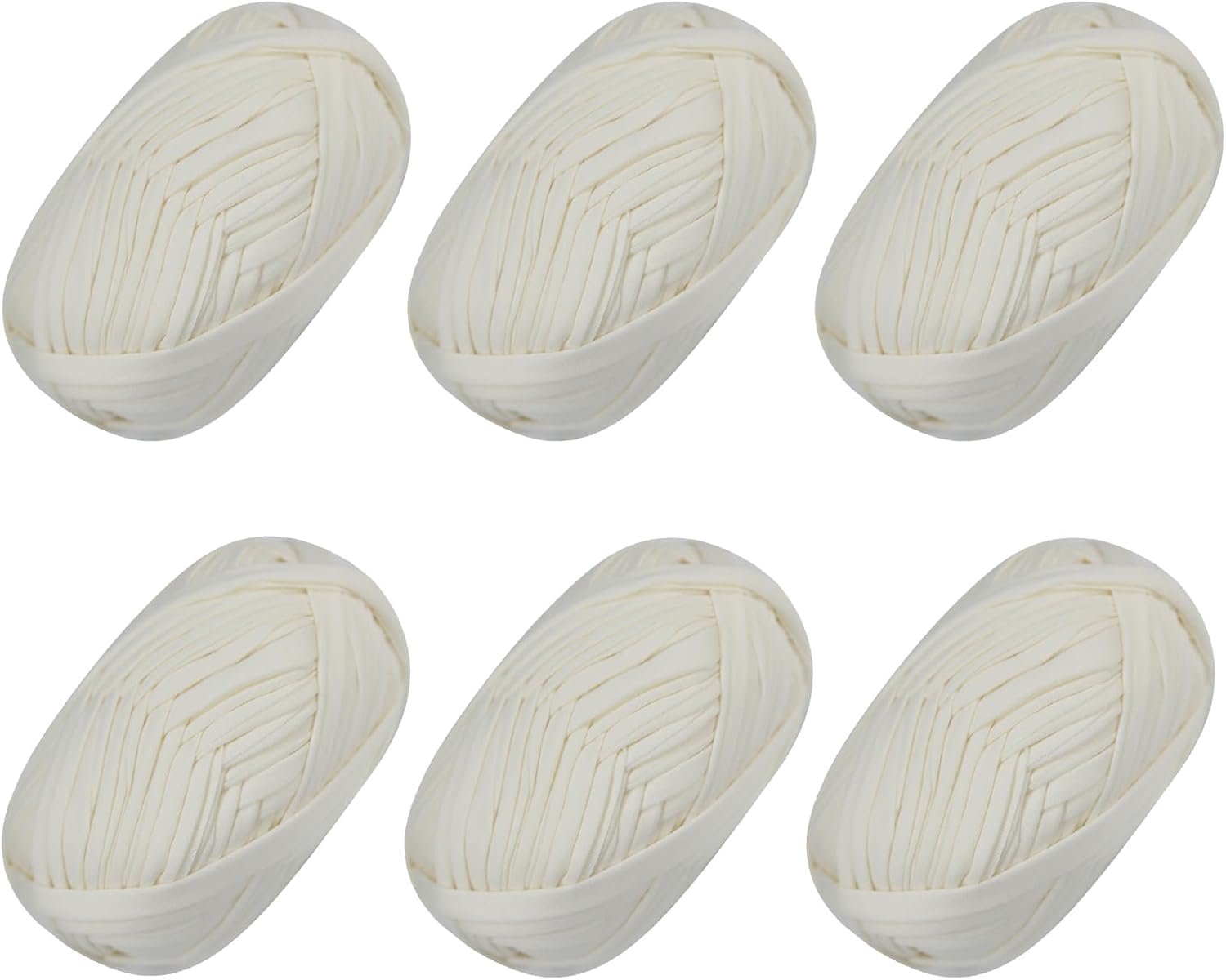 Amazon.com: 6 PCS T-Shirt Yarn Elastic Fabric Crochet Cloth Yarn for ...