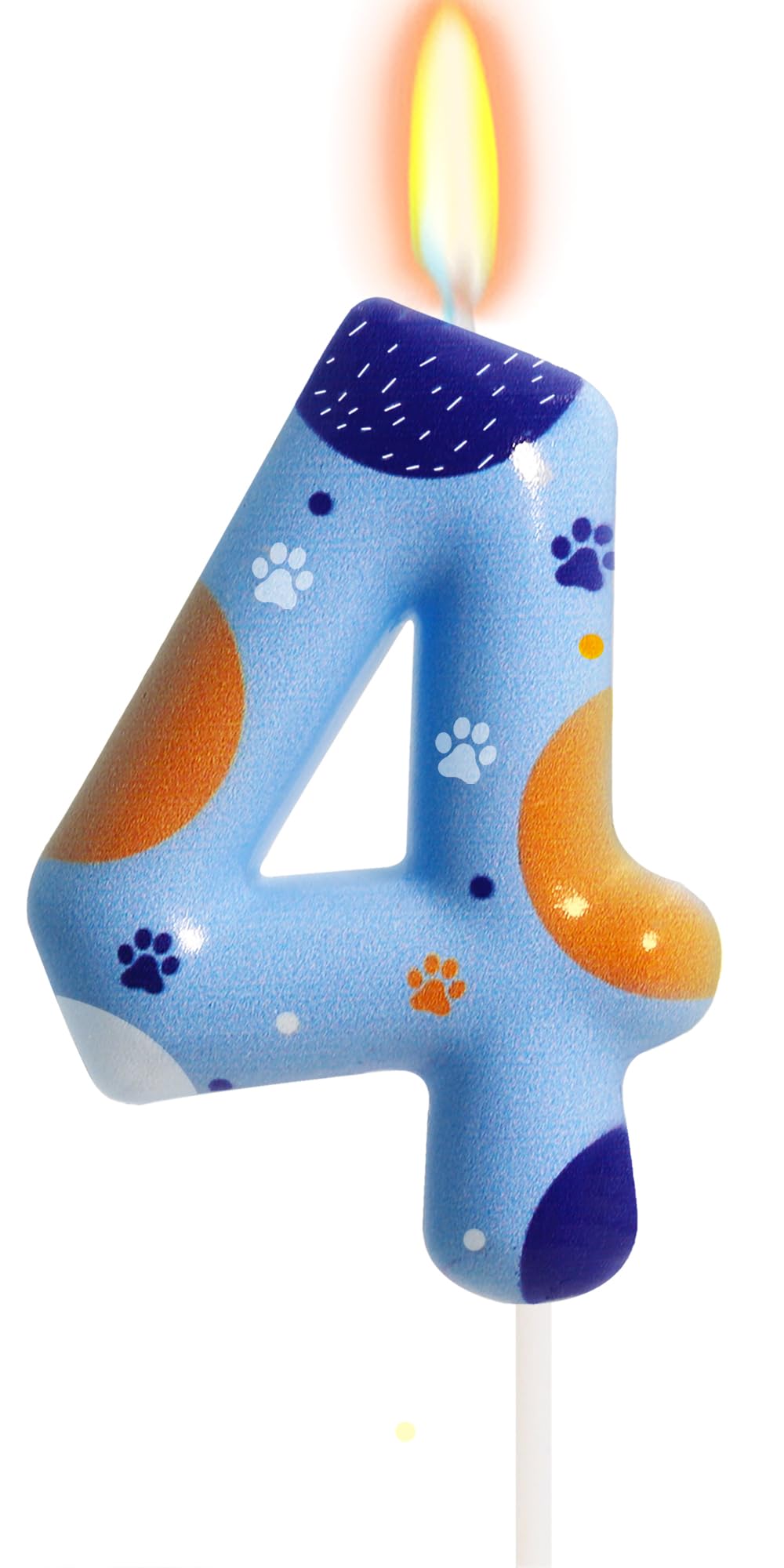 Number 4 Candle Clipart