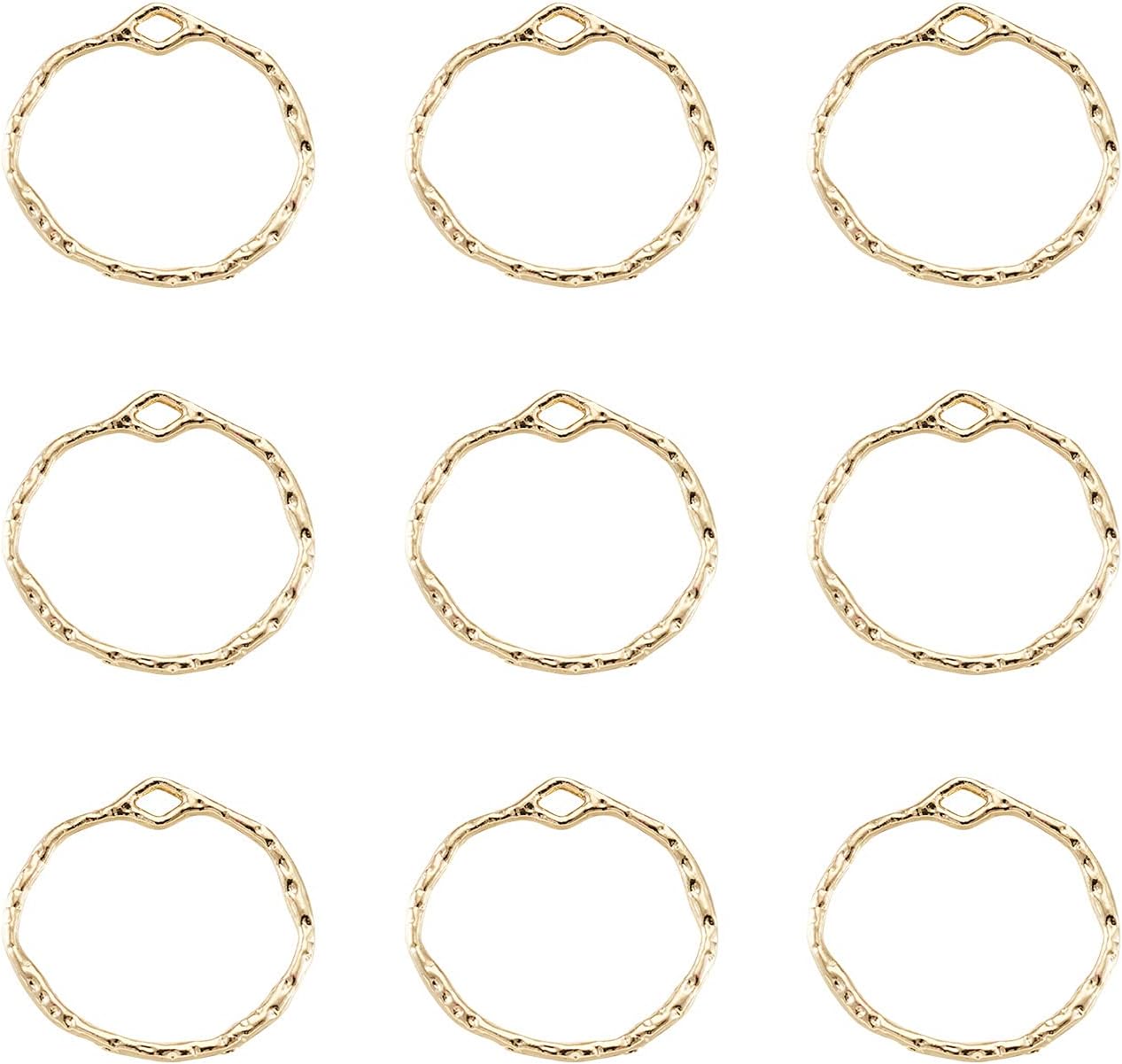 Amazon.com: 24pcs Gold Stainless Steel Cabochon Connectors Settings ...