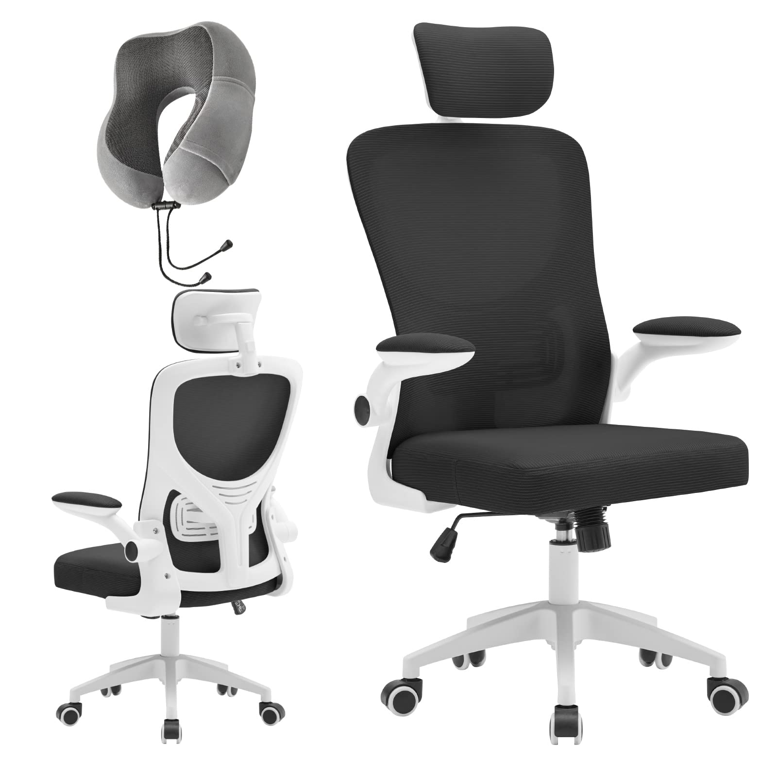 QUICK HORSE Ergonomic Office Chair, High Back Office Desk Chair with ...