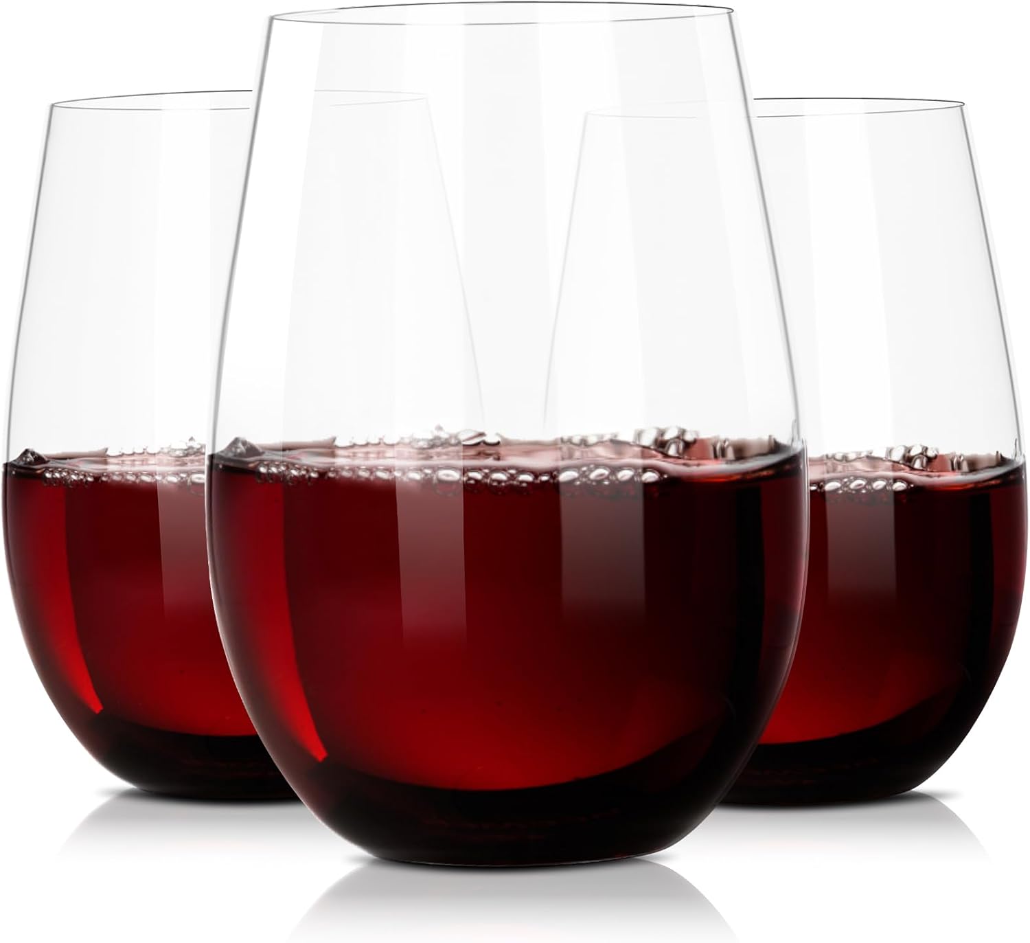 Amazon.com | LHCOOL 16OZ Disposable Stemless Wine Glasses,20pack ...