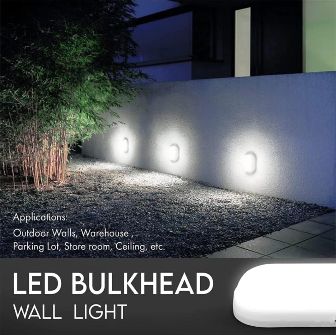 Parapet Lighting On Bulkhead PIXORA Polycarbonate LED Bulkhead Outdoor