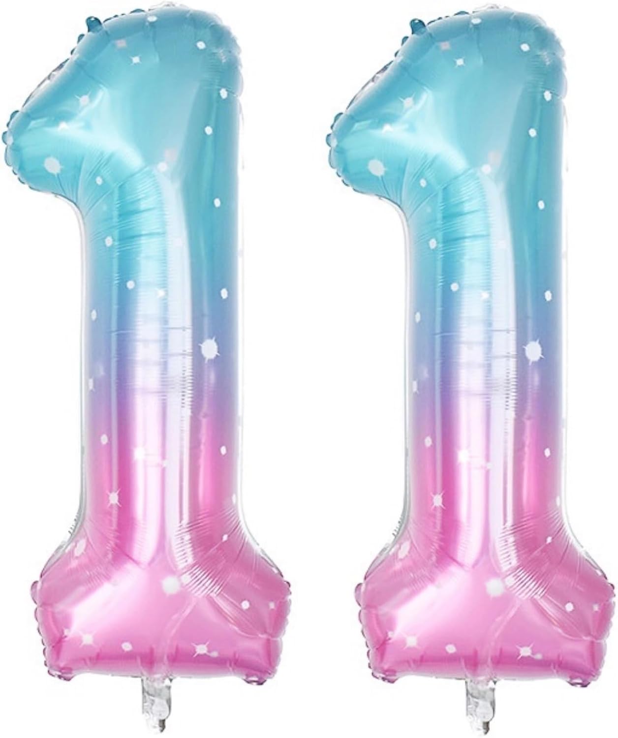 Amazon.com: 40 Inch Purple Starry Sky Number 11 Balloons, 11th Birthday ...