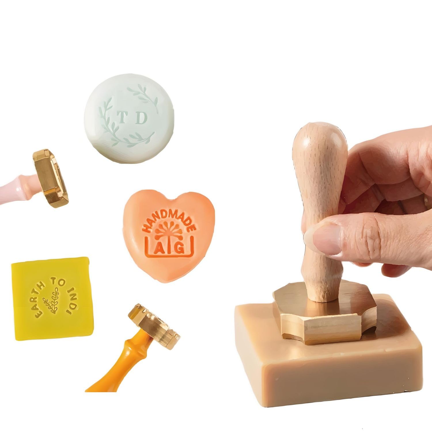 Amazon.com: ARLUCKAT Custom Soap Stamp for Homemade - Personalized Soap ...