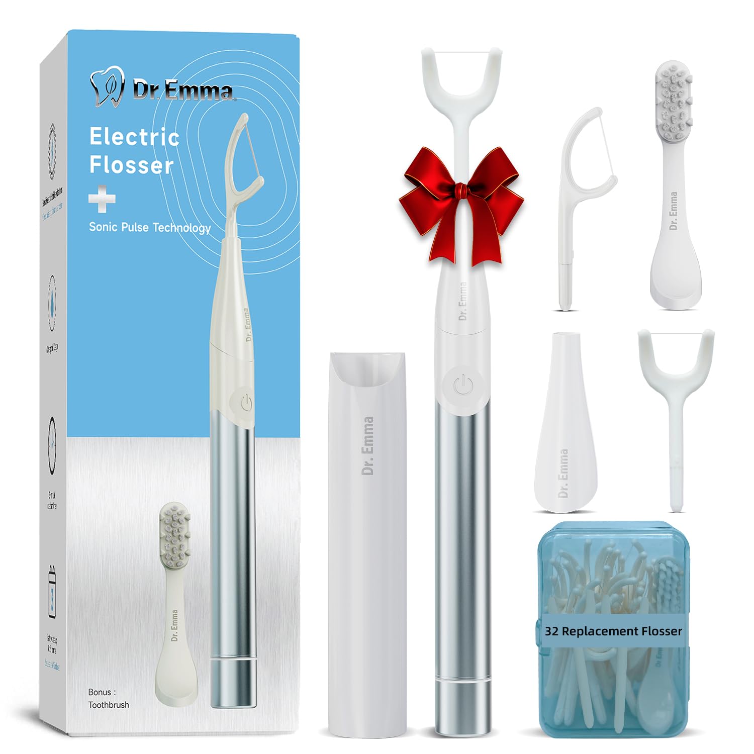 Amazon.com: Dr. Emma Electric Vibration Flosser, Power Flosser for ...