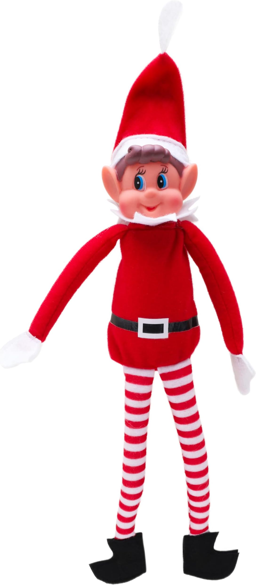 Toyland® 12 Inch Boy Elf Soft Toy with Long Legs, Soft Body & Vinyl ...