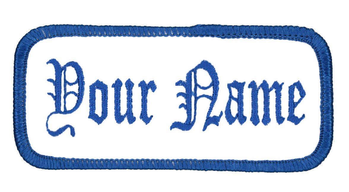 Amazon.com: Name Patch Uniform Work Shirt Personalized Embroidered ...