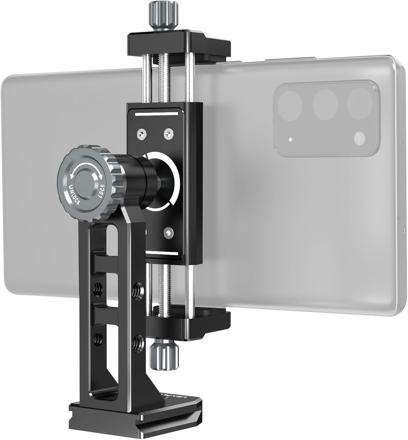 Amazon.com: Leaplumin 360° Metal Phone Tripod Mount 2 Cold Shoes & Arca ...