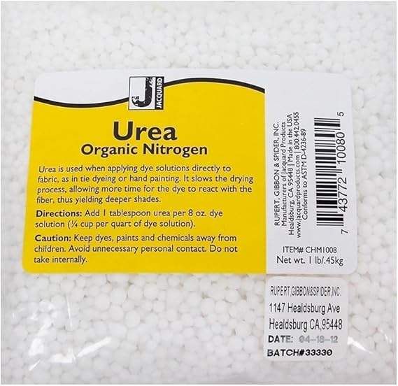 Amazon.com: Jacquard Urea 1lb Pk for Tie Dye, Screen Printing & Fabric ...