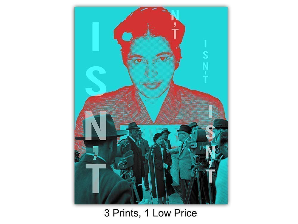 Martin Luther King Jr, MLK, Rosa Parks, Malcolm X Black Leaders Wall ...