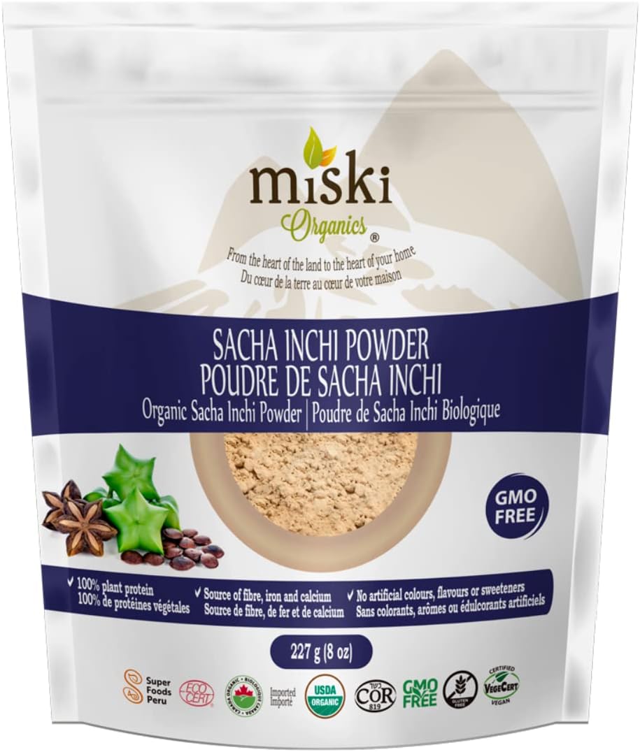 Miski Organic Sacha Inchi Powder 228 g : Amazon.ca: Health & Personal Care