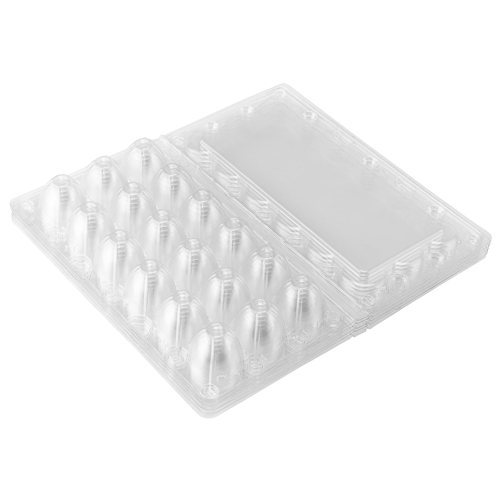 NAMYEUT Pack of 30 Quail Egg Boxes, 18 Plastic, 18 Grid Plastic Quail ...