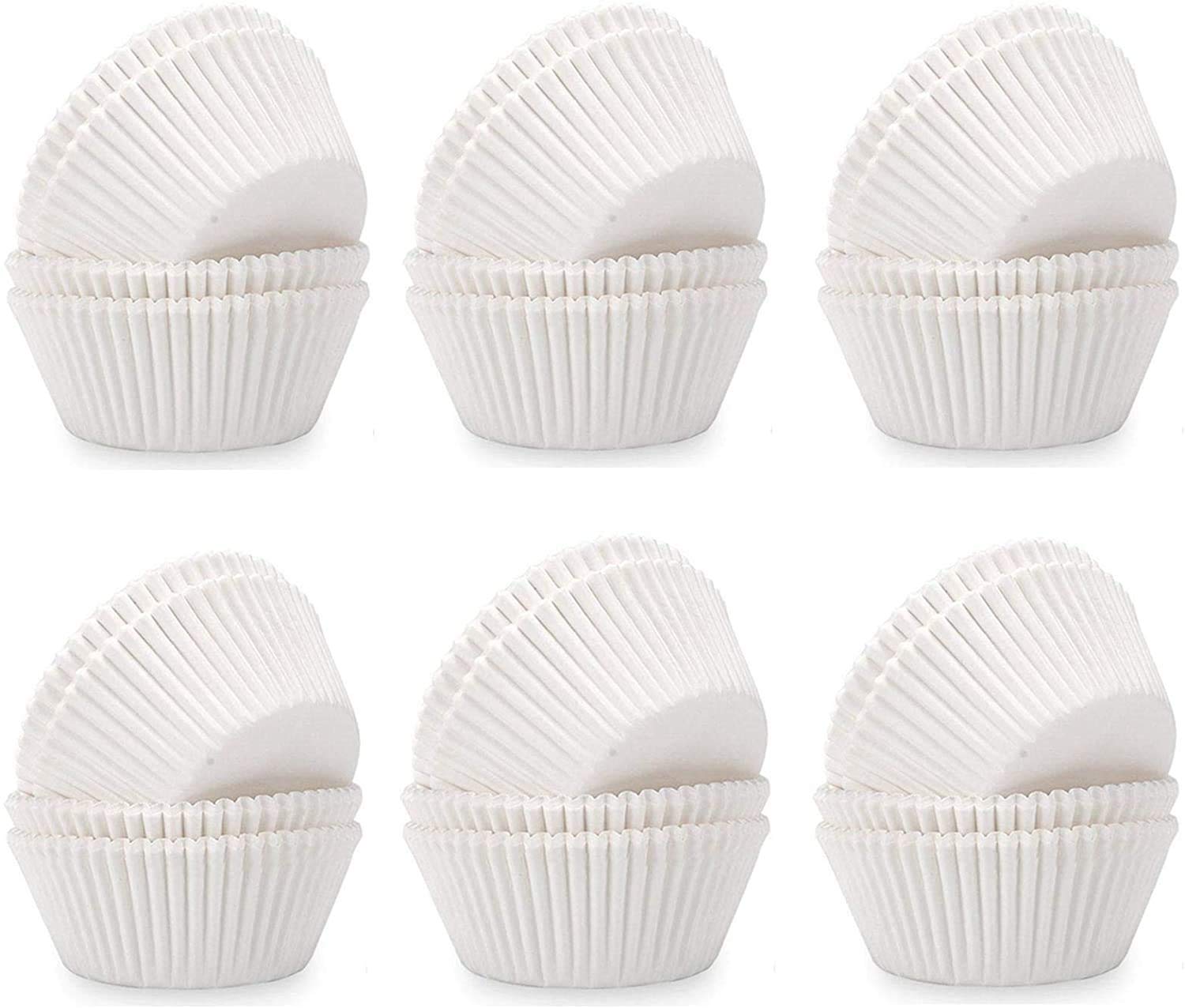 Cupcake Cases x 500 Pack White Cake Cases Baking Cases 45gsm for ...