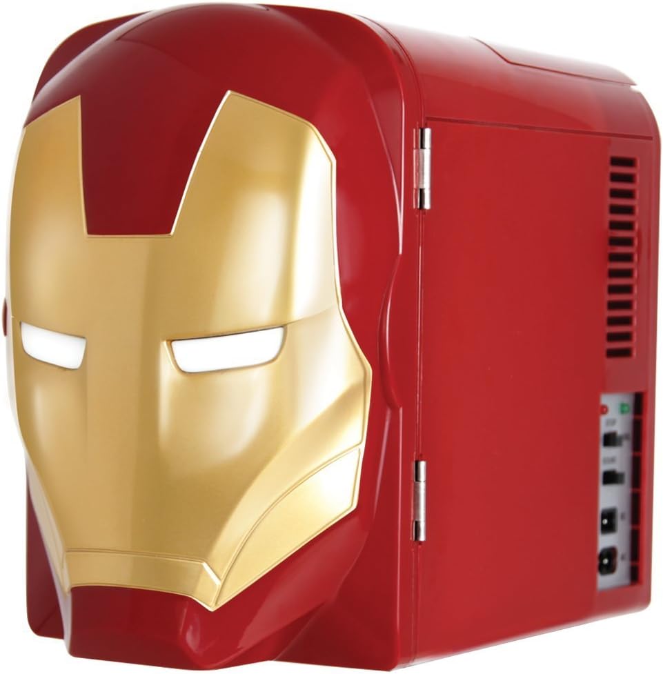 Amazon.com: Marvel Ironman Thermo-Electric Mini Fridge Cooler, Red/Gold ...