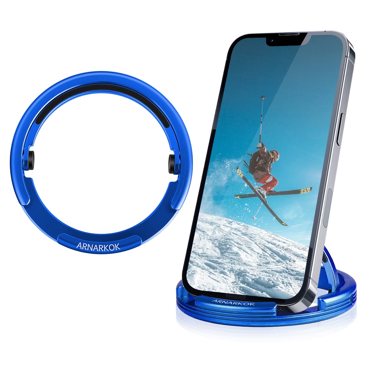 Amazon.com: ARNARKOK Alloy Fully Adjustable Foldable Desktop Phone ...