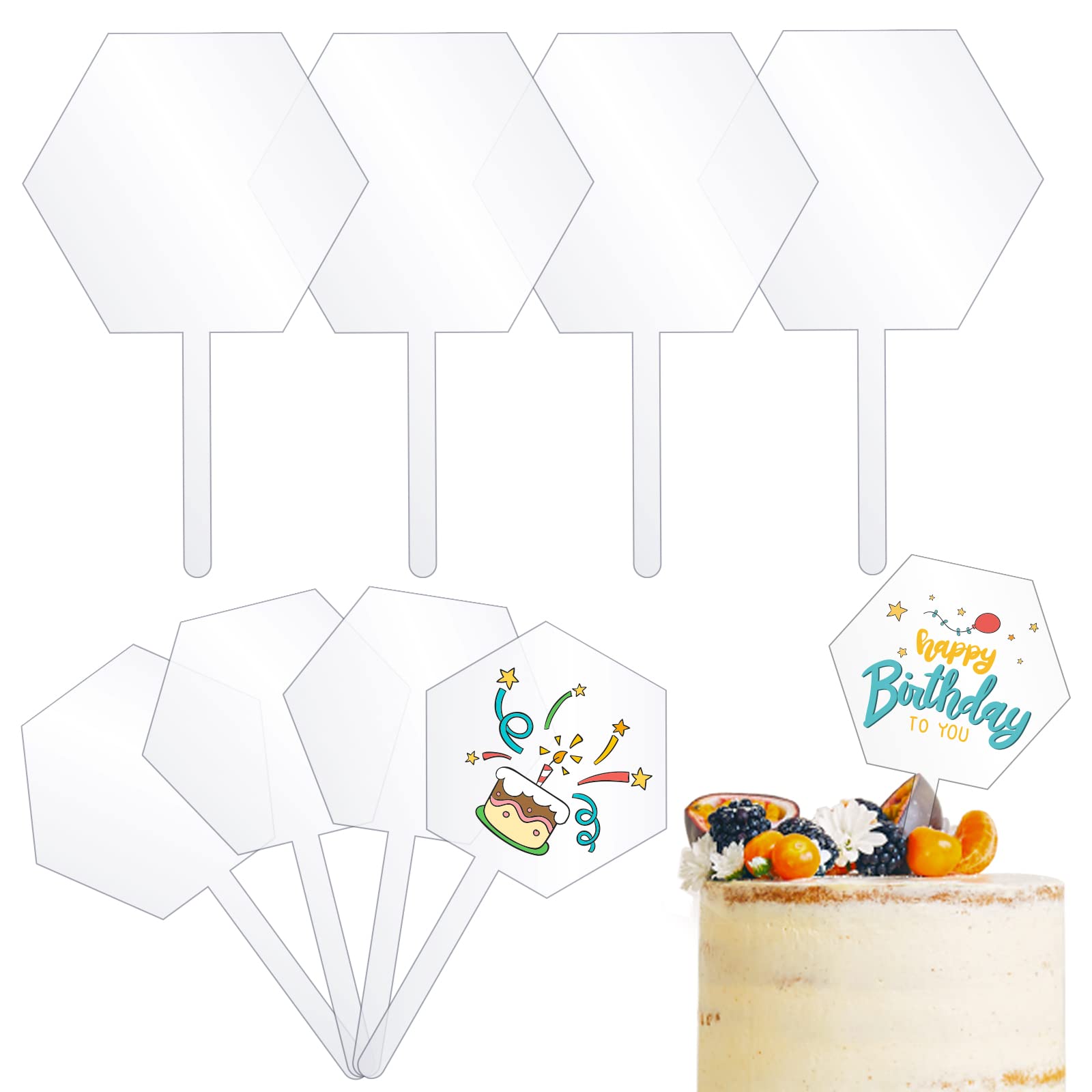 Round Acrylic Cake Toppers Round Clear Cake Topper Blanks, 53% OFF