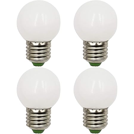 Vicloon LED E27 Light Bulbs, 5 Pcs 3W G45 E27 LED Golf Ball Light Bulb ...