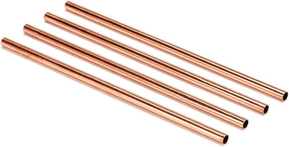 Amazon.com: Modern Home Reusable 100% Copper Drinking Straws – Solid ...