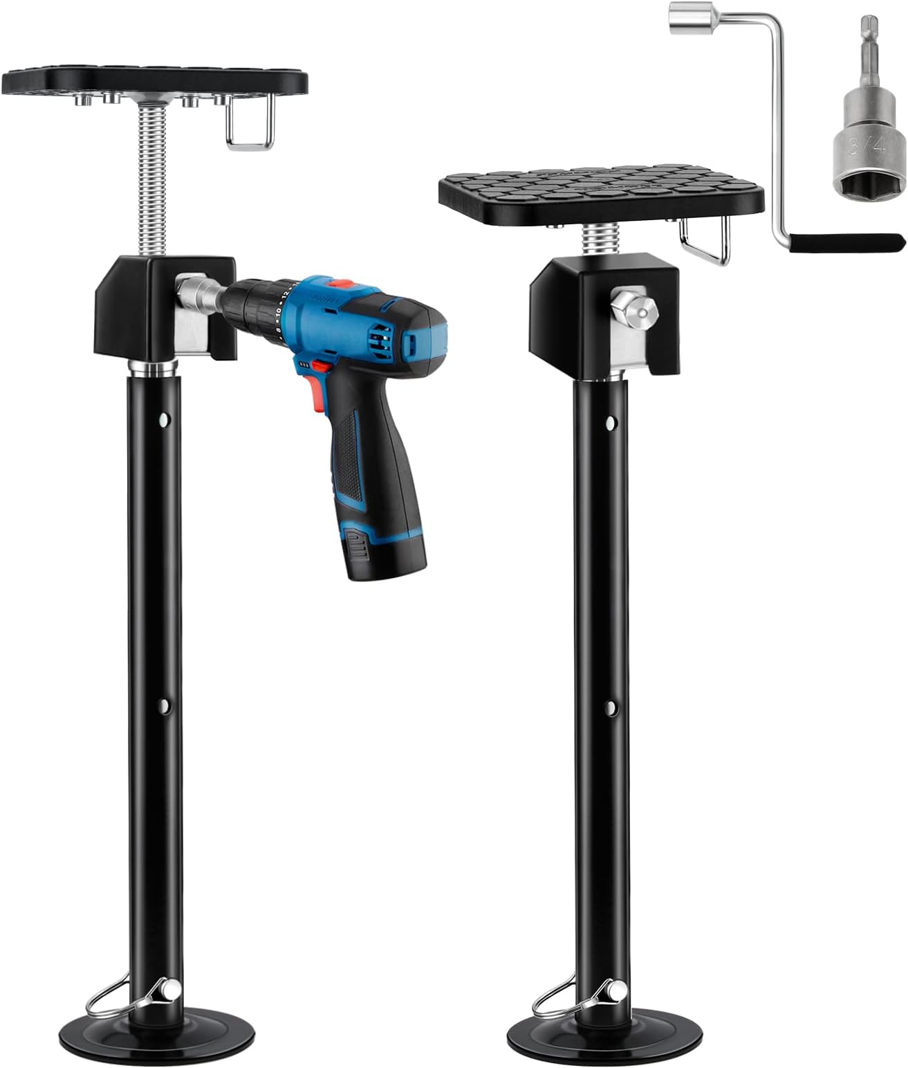 Kohree RV Slide Out Supports Jack with a Flat Top Support Block ...