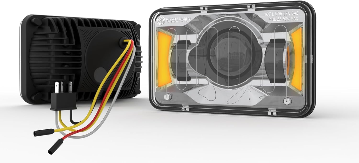 Triple Threat Heated 4x6 Headlight - High Beam, Low Beam, Heated LED ...