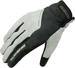 Amazon | コミネ(KOMINE) 2025モデル バイク用 06-270 GK-270 プロテクトメッシュグローブ Silver L | グローブ | 車＆バイク