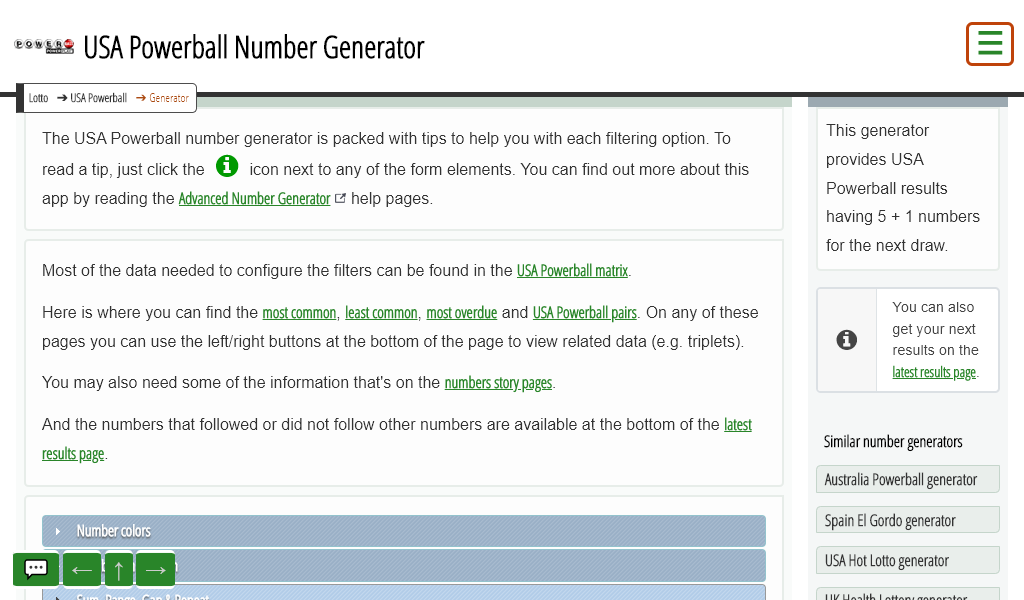 US Powerball Generator - App on Amazon Appstore