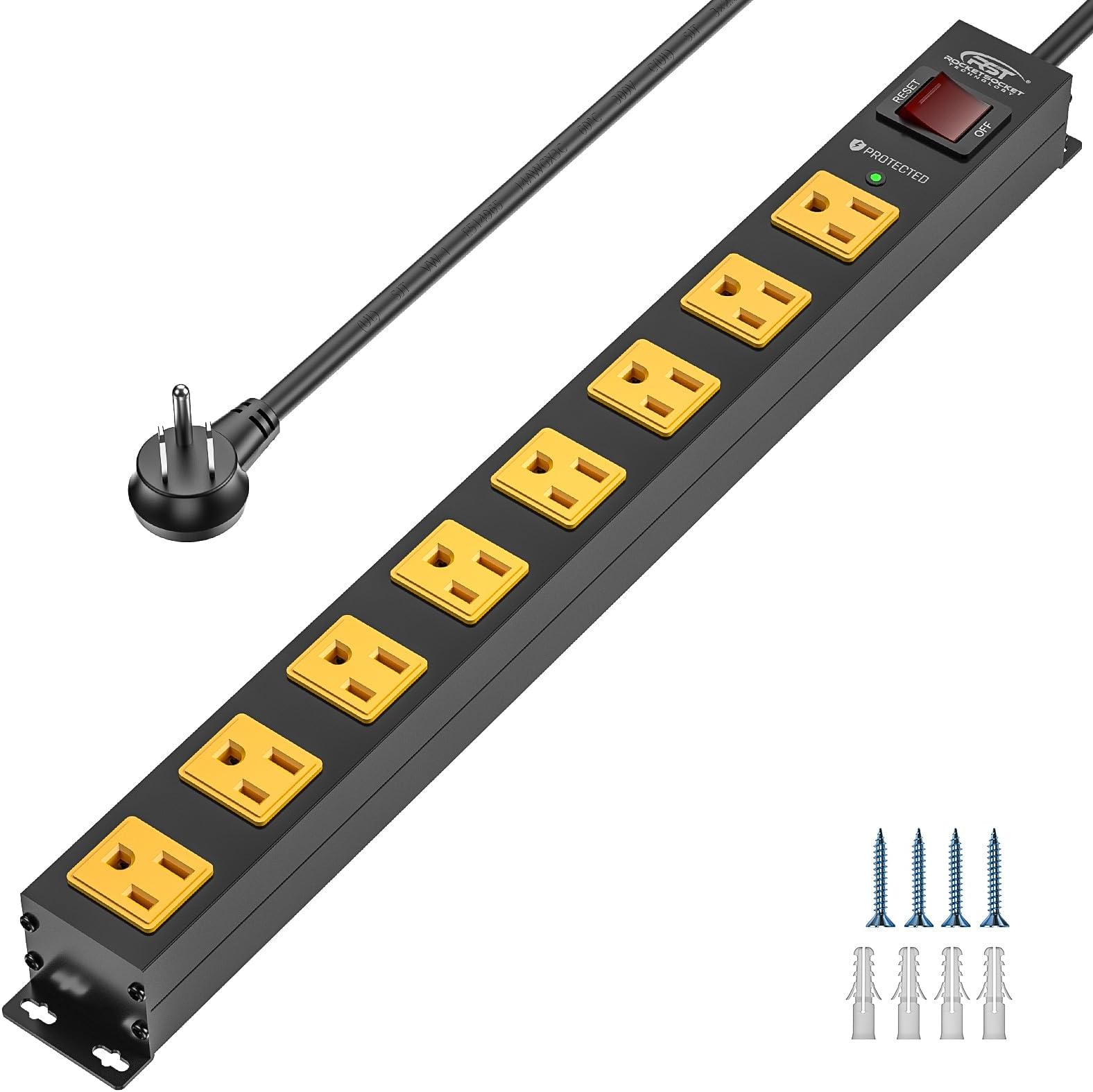Amazon.com: 3300J Heavy Duty Surge Protector Power Strip with ...