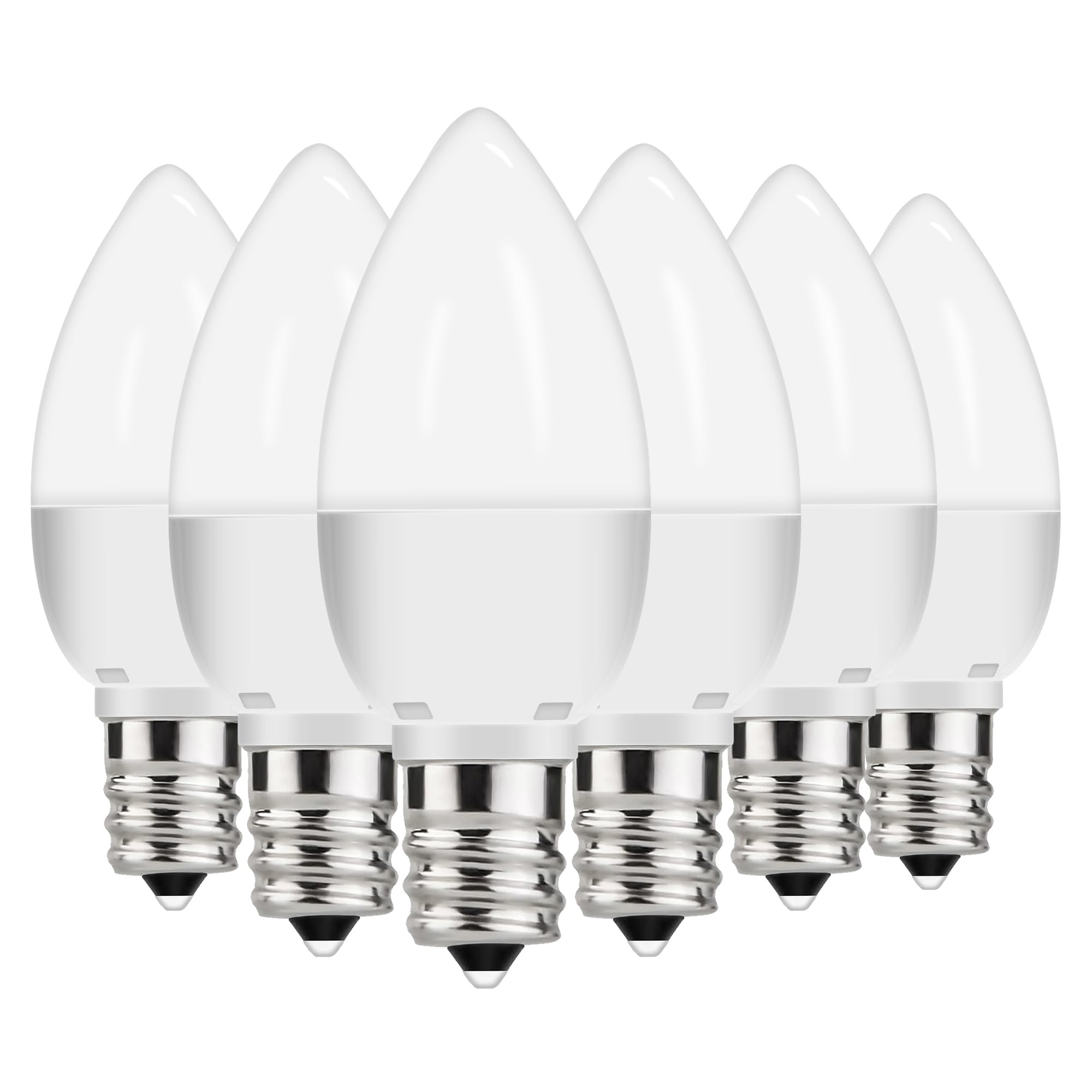 Flaspar C7 Night Light Bulb, C7 LED Christmas Replacement Bulbs, 1 Watt ...