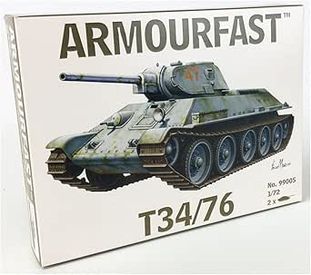Amazon.com: Armourfast Russian T34/76 Tank (Set of 2) (1/72-Scale ...