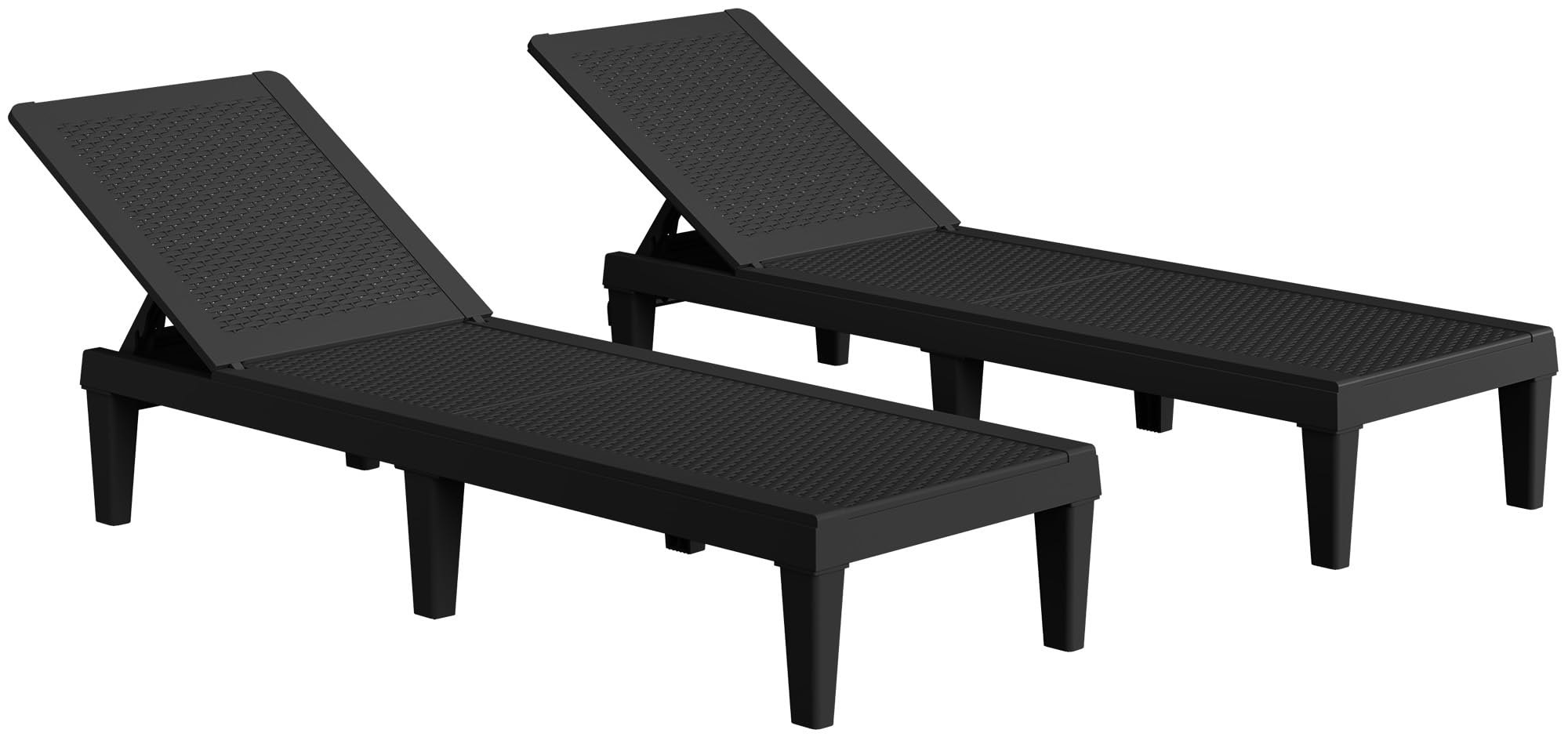 Snapklik.com : Greesum Outdoor Chaise Lounge Chairs Set Of 2