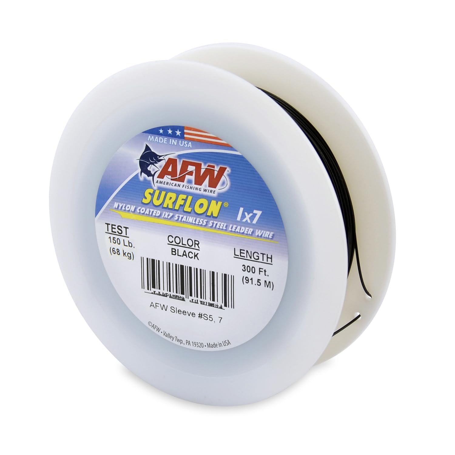Snapklik.com : American Fishing Wire Surflon, Nylon Coated 1x7 ...