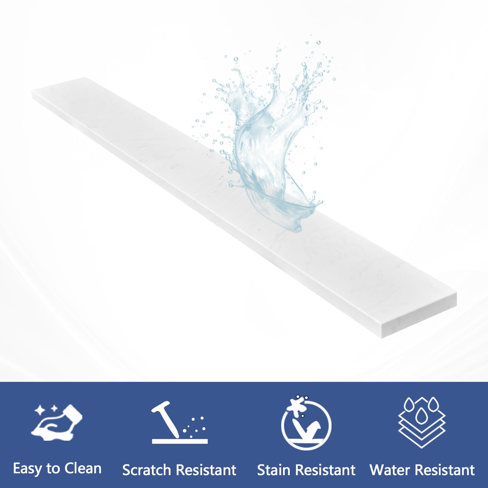Snapklik.com : 36 In. W X 4 In. H Engineered Stone Backsplash For ...