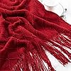 Amazon.com: BATTILO HOME Red Throw Blanket Large Fringe Fall Throw ...