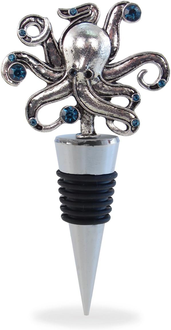 Amazon.com: Cheers Octopus Metal Wine Stopper - Elegant Vacuum Seal ...