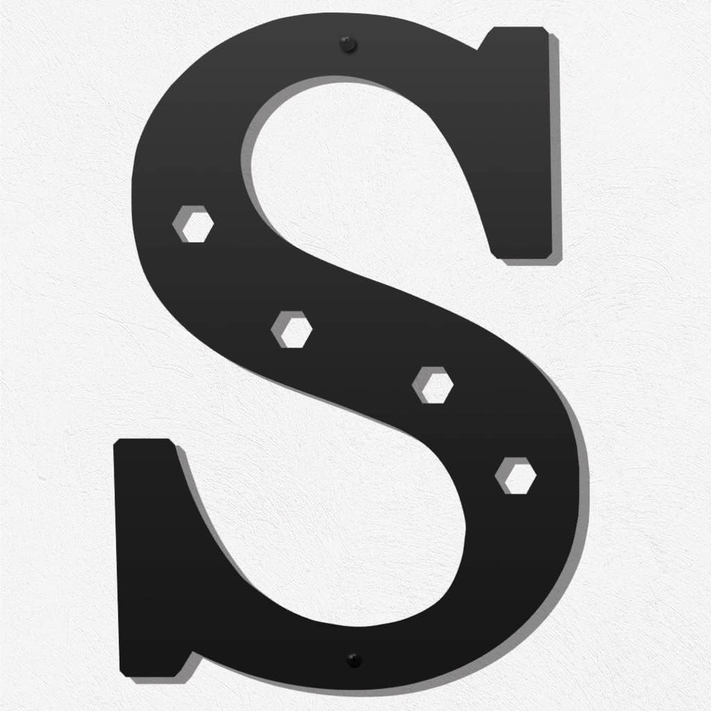 Amazon.com: YUNSHANGMO Metal Letters Wall Decor 12 Inch, Hanging Letter ...