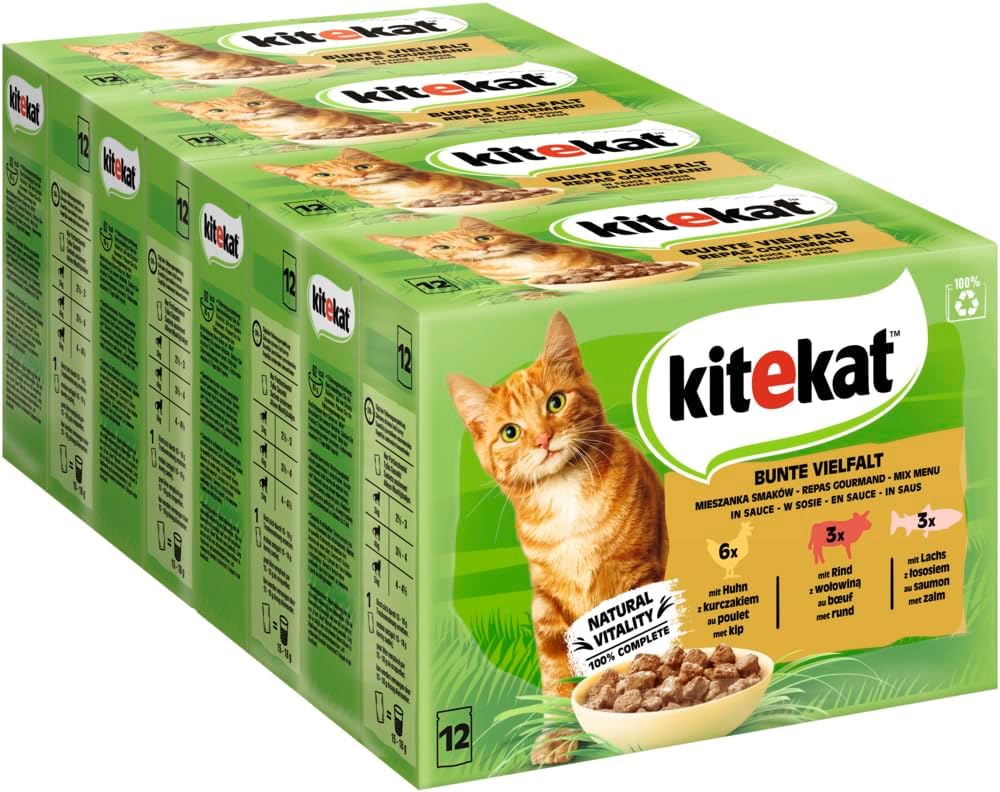 Kitekat P.B. M.P. Bunte Vielfalt in Soße 24 x 100g : Amazon.de: Haustier
