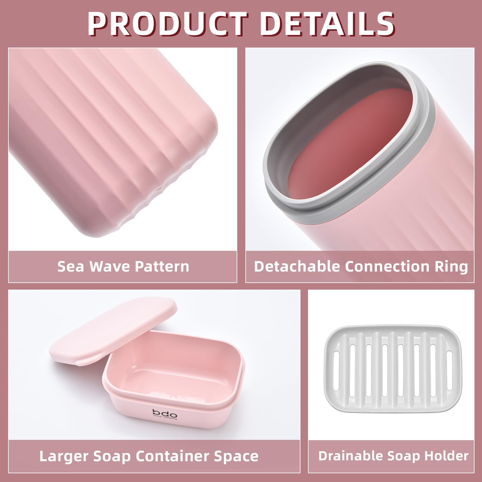 Snapklik.com : VITVITI Toothbrush Travel Case, Portable Travel Soap ...