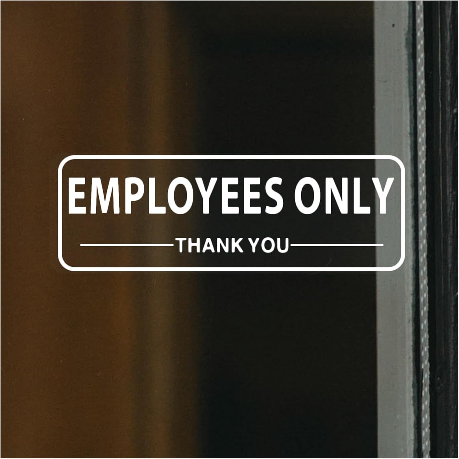 Amazon.com : Employees Only Sign for Business Sign 9x3 Inch Sticker ...