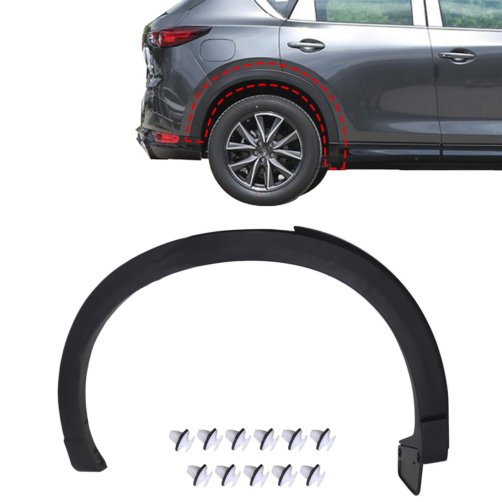 Amazon.com: Sekeseauto Rear Right Side Fender Trim Moldiong Compatible ...