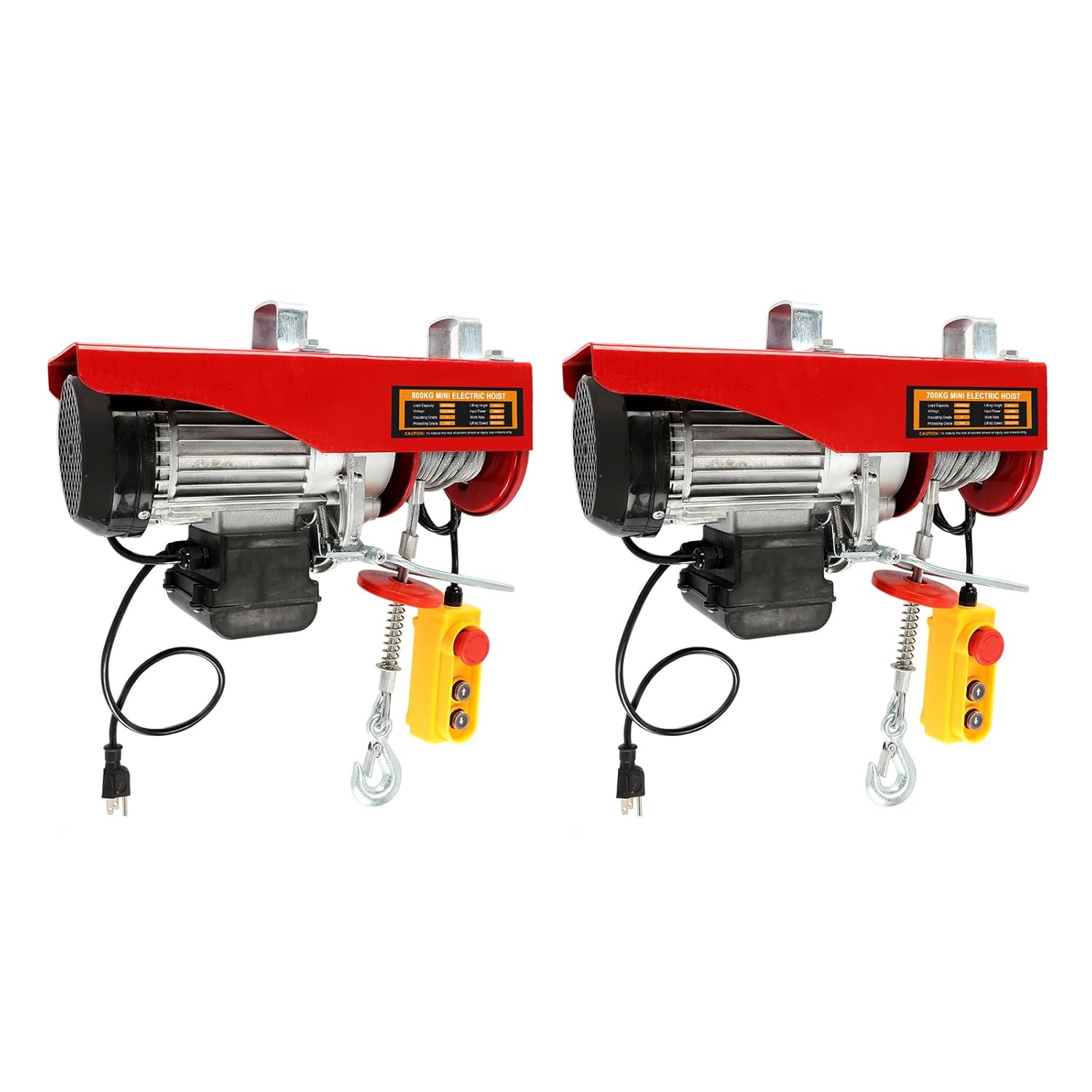 Electric Hoist Winch 1760lbs +1500lbs Overhead Engine Lift 110-120 Volt ...