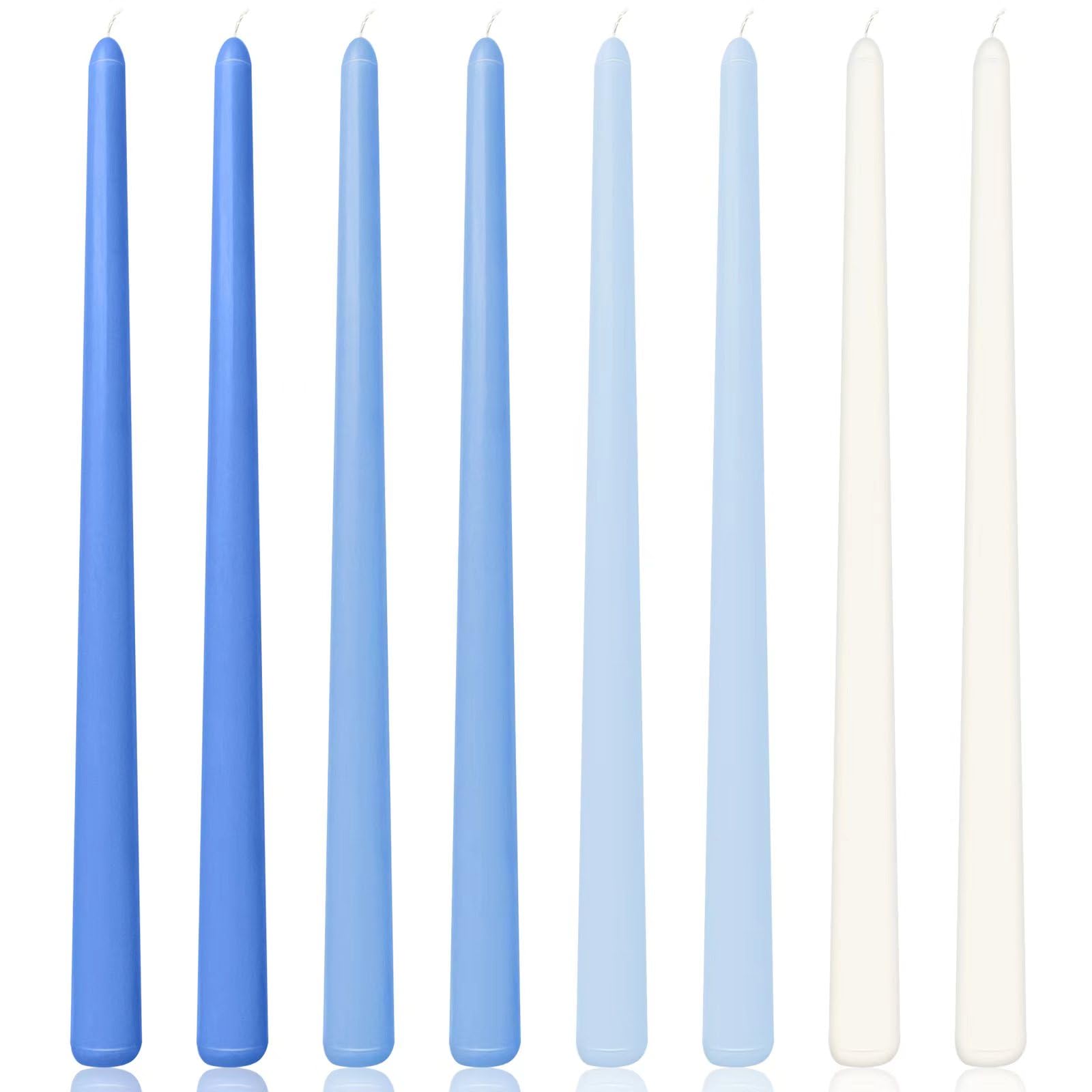 Amazon.com: 12 Inch Long Taper Candles for Hanukkah Home Decoration, 8 ...