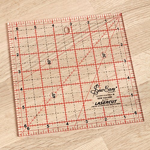 Amazon.com: Sew Easy Quilting Ruler Square 6-1/2x6-1/2in : Industrial ...